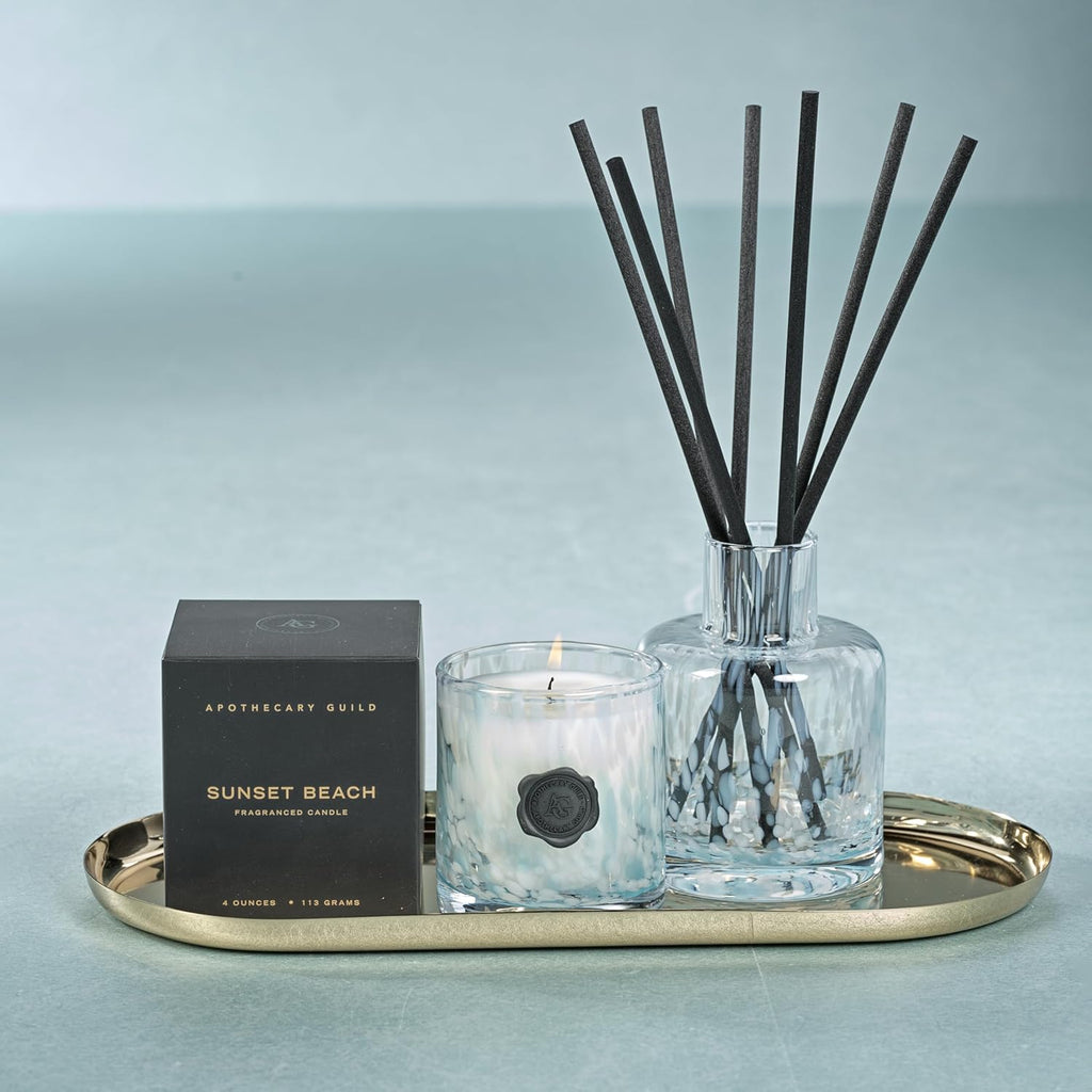 Apothecary Guild Opal Glass Candle in Gift Box - Sunset Beach – Taryn x ...