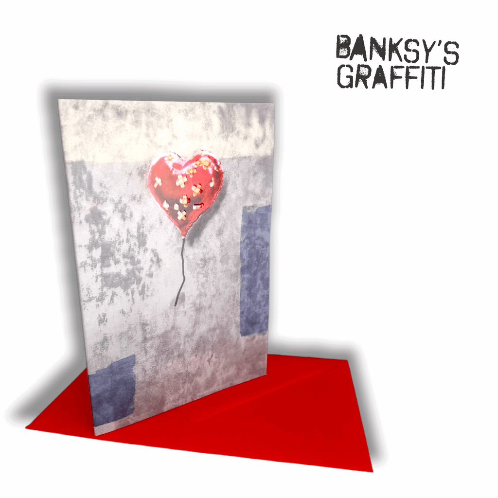 Banksy Biglietto Augurale - Bandaged Heart – Taryn x Philip Boutique