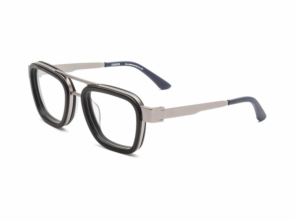 Caddis Bandit Reading Glasses - Matte Gunmetal / Matte Black – Taryn x ...