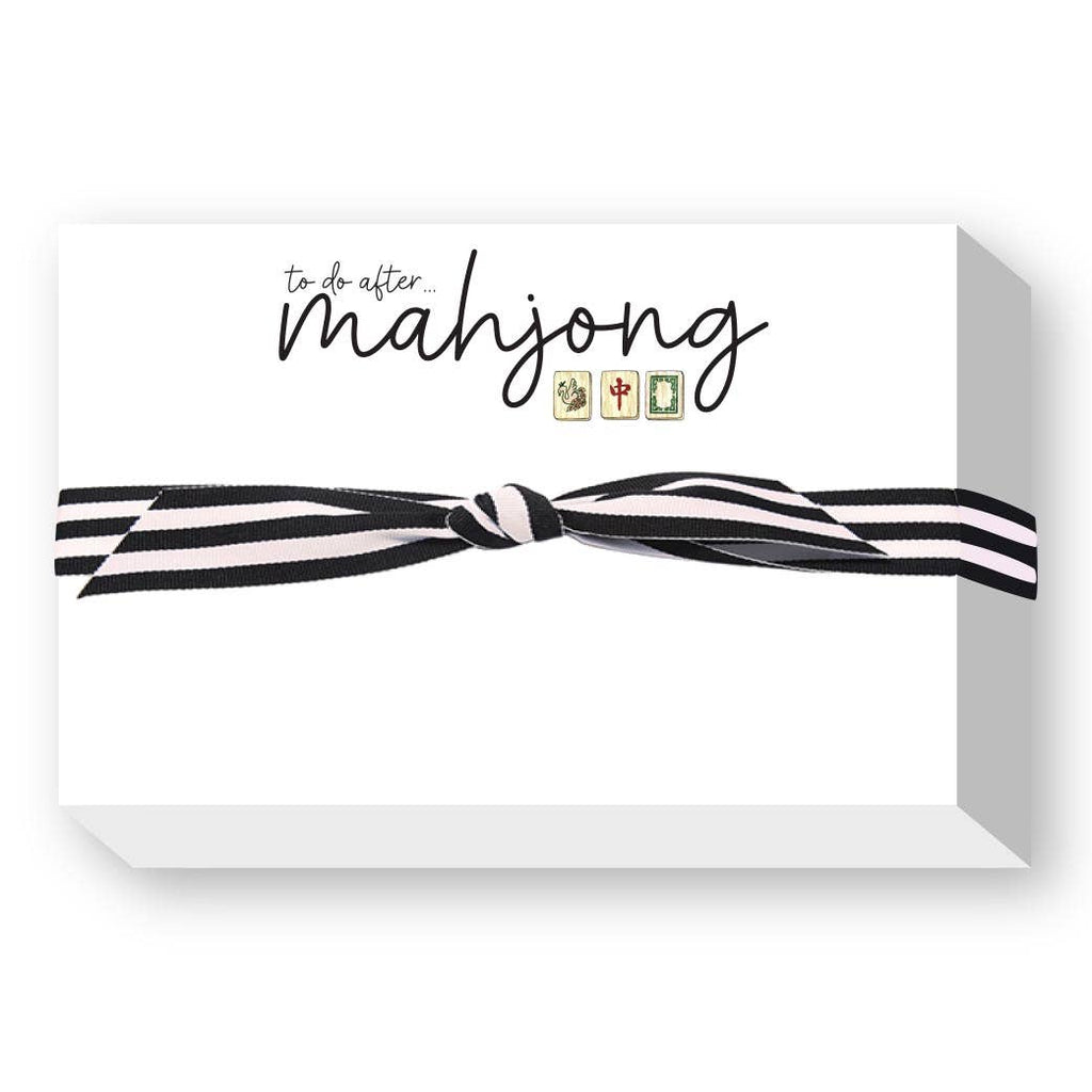 Donovan Designs - To Do After Mahjong Big and Bold Notepad – Taryn x ...