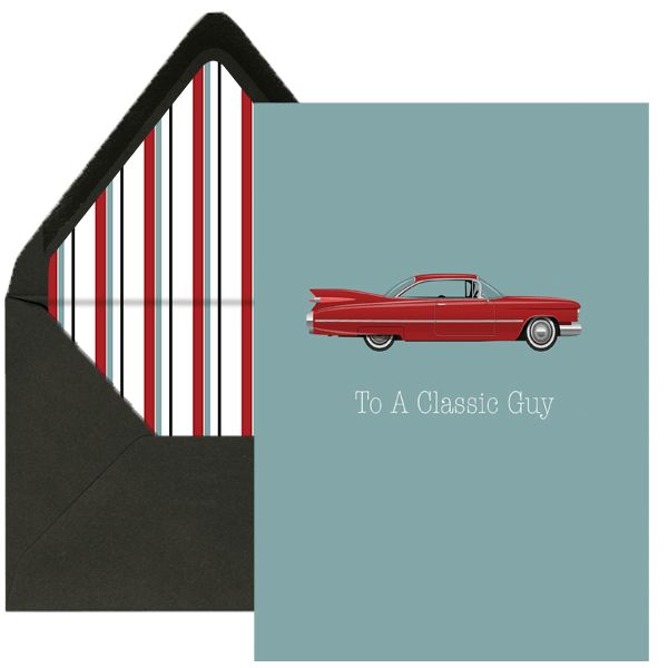 Mod Lounge Paper Company - Classic Car Greeting Card – Taryn x Philip ...